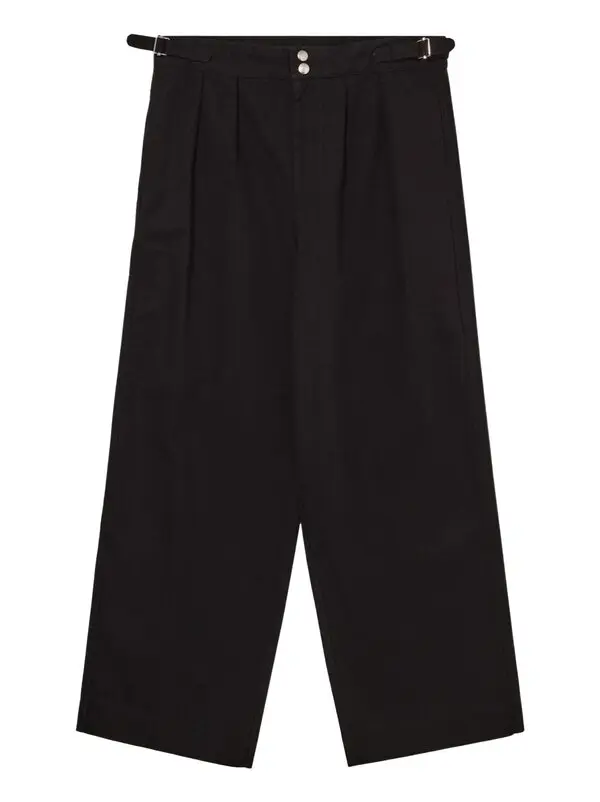 BODE Double-pleated Casual Trousers - Black