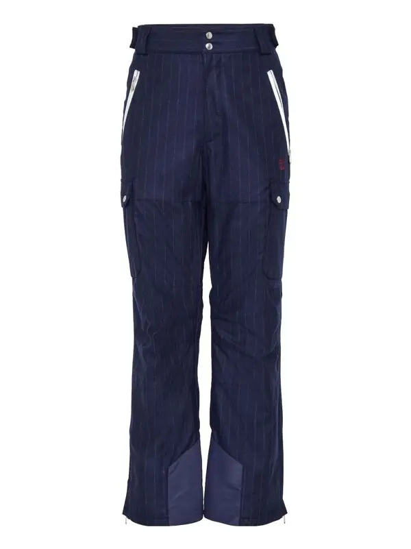 Brunello Cucinelli Pinstriped Ski Trousers - Blue