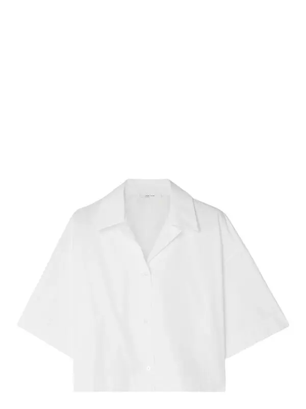 THE ROW Short Shirt With Lapel Neck - White
