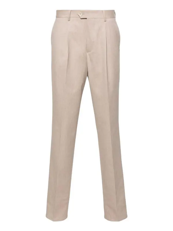 Brunello Cucinelli Pleated Tailored Trousers - Nude