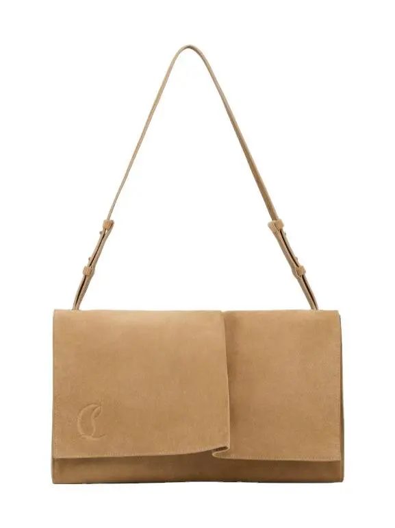 CHRISTIAN LOUBOUTIN Large Suede Shoulder Bag - Lionne