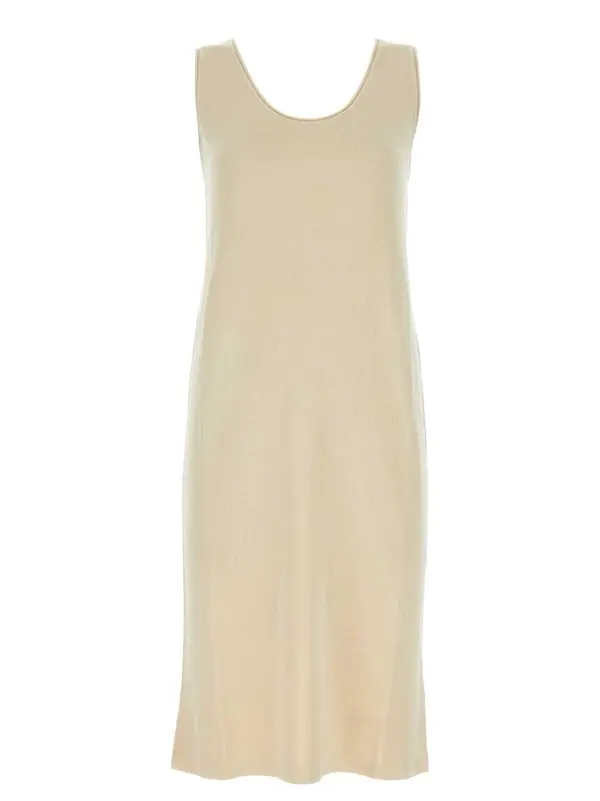 THE ROW Sleeveless Round Neck Dress - Beige