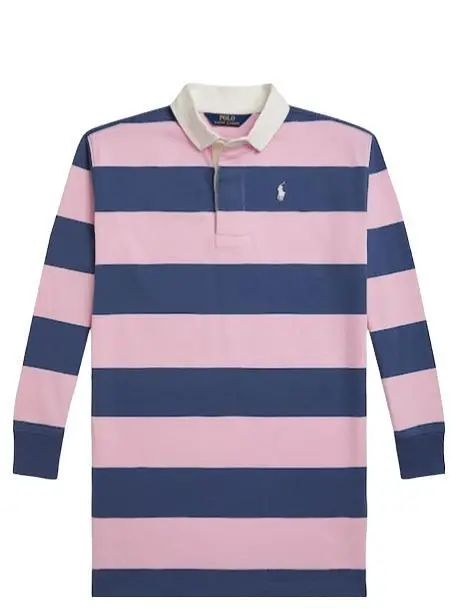 Polo Ralph Lauren Striped Cotton Rugby Dress - Blue