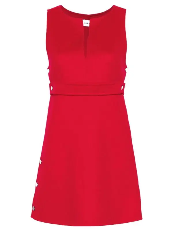 P.a.r.o.s.h Belted Mini Dress - Red