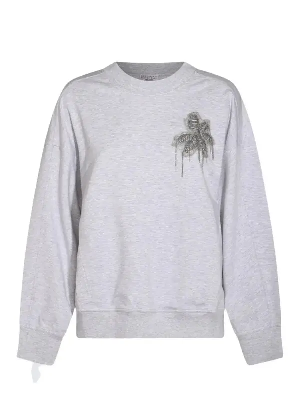 Brunello Cucinelli Long Sleeve Crewneck T-shirt - Grey