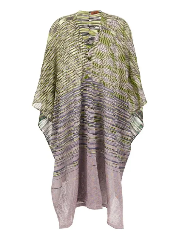Missoni Striped Knitwear Cape - Gray