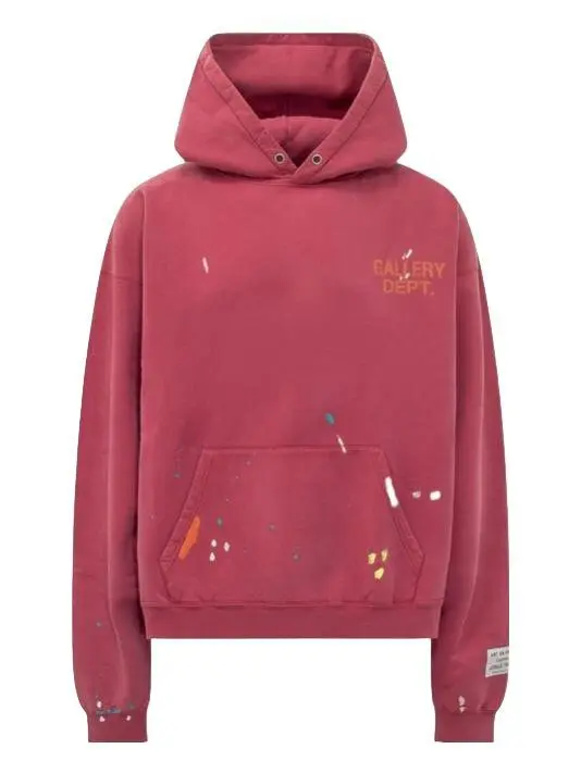 GALLERY DEPT. Long Sleeve Hooded Sweatshirt - Pink