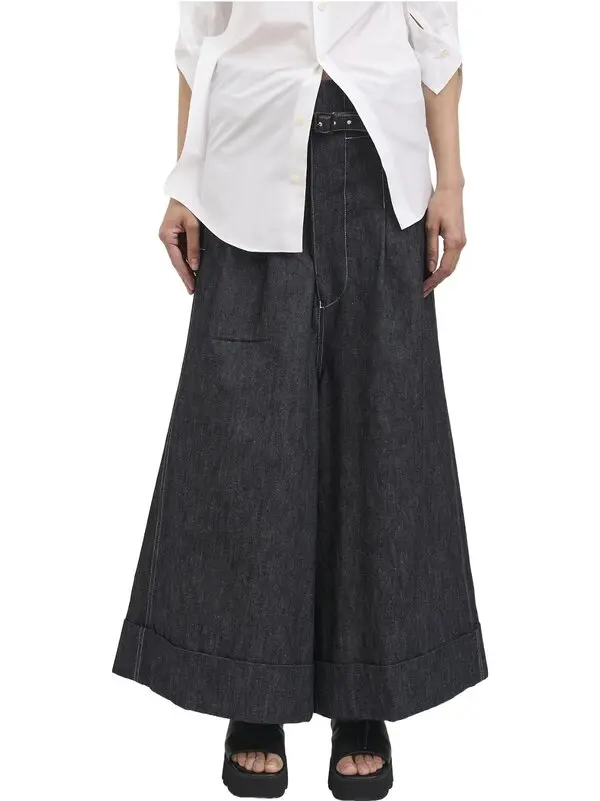 Junya Watanabe Baggy Wide Leg Jeans - Black