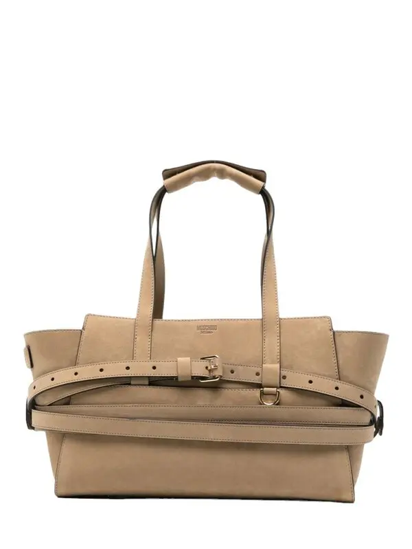 Moschino Zippered Shoulder Bag - Brown