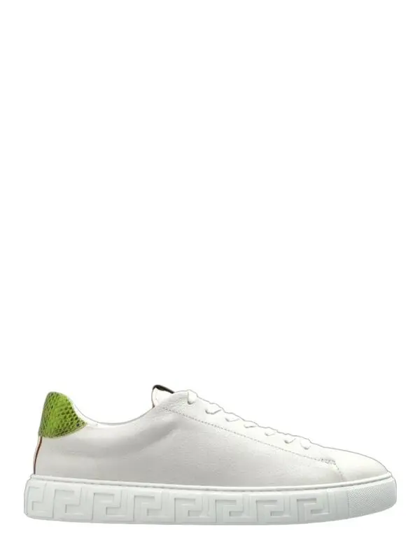Versace Greca Lace-up Sneakers - White
