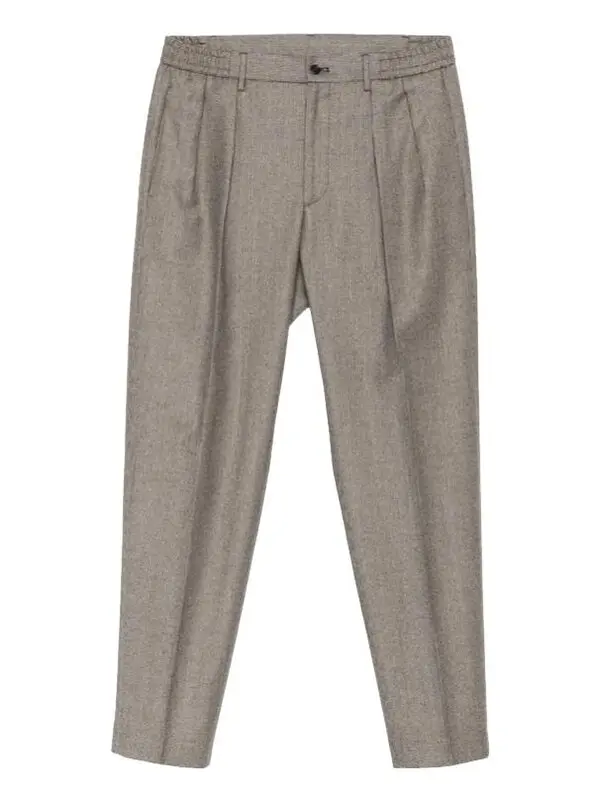 Tagliatore Tailored Pants With Belt Loops - Gray