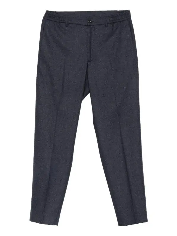 Tagliatore Tailored Trousers With Belt Loops - Black