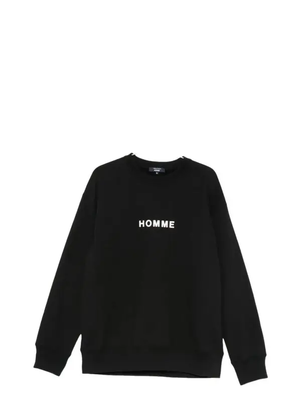 Comme Des Garçons Logo-print Sweatshirt - Black