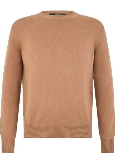 Herno Crew Neck Knitted Sweater - Nude