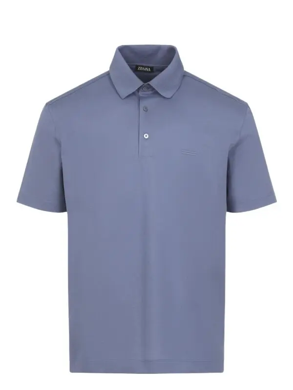 Zegna Textured Cotton Polo Shirt - No