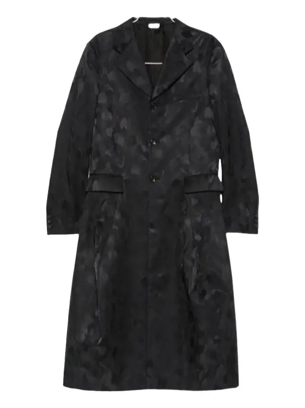 Comme Des Garçons Single-breasted Coat - Black
