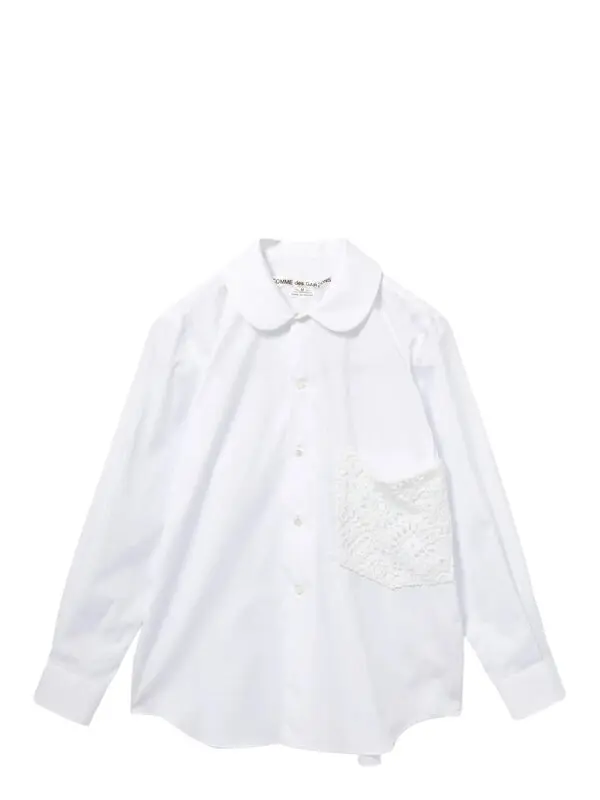 Comme Des Garçons Lace Pocket Shirt - White