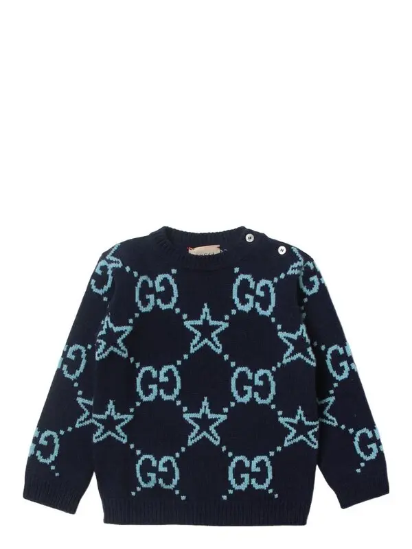 Gucci Gg Star Wool Jumper - Black
