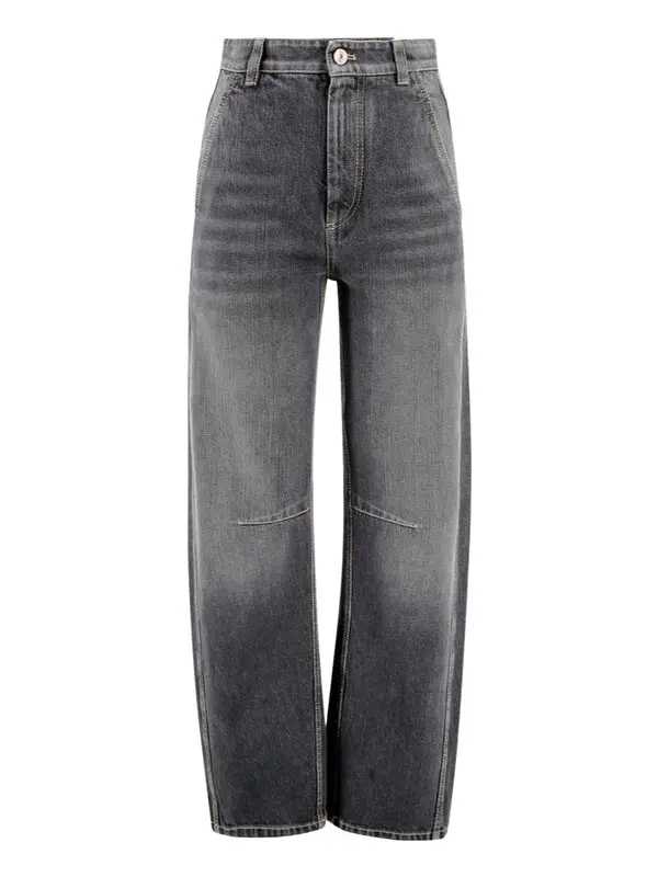 Brunello Cucinelli Authentic Denim Soft Curved Jeans - Grey