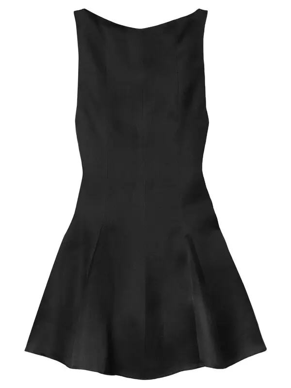 Khaite The Mags Sleeveless Mini Dress - Black