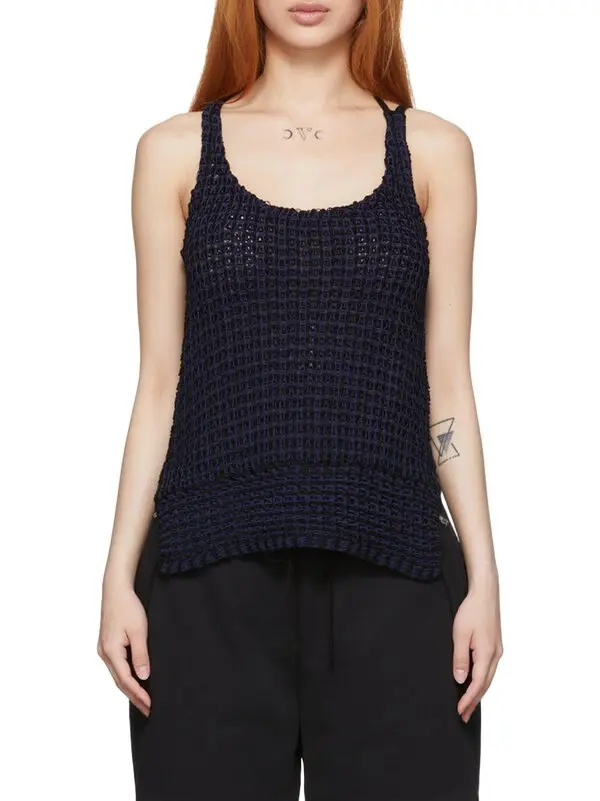 3.1 Phillip Lim Rib Knitted Vest - Blacknavy