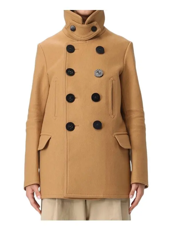 Dsquared2 Double-breasted Throat-latch Coat - Nude