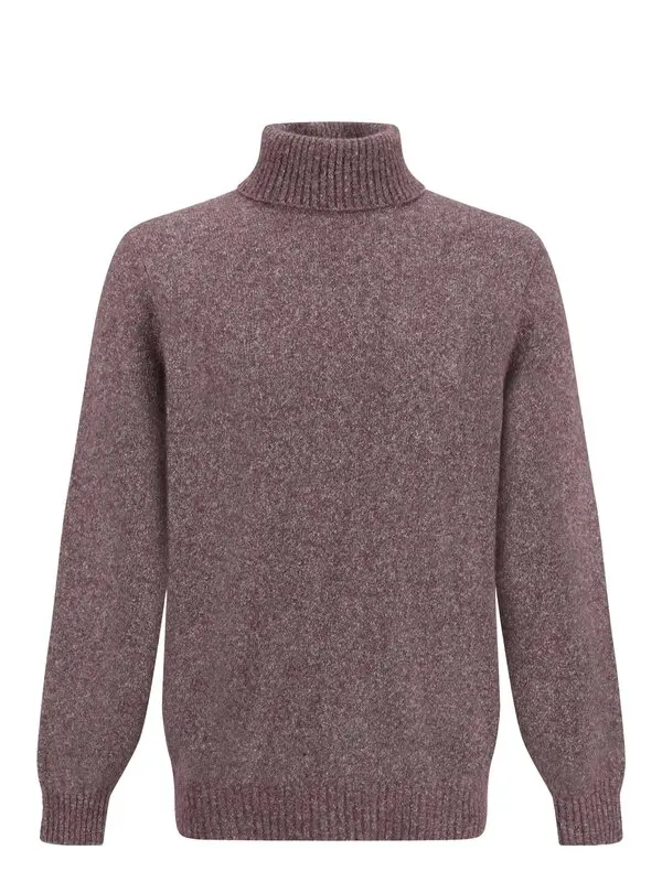 Brunello Cucinelli Roll Neck Knitted Jumper - Gray