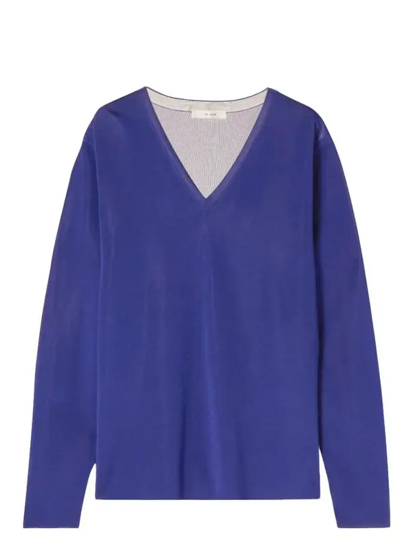 THE ROW Lucla Knitted Sweater - Blue