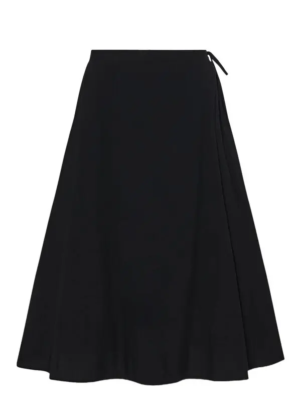 THE ROW Drawstring Pleated Skirt - Black