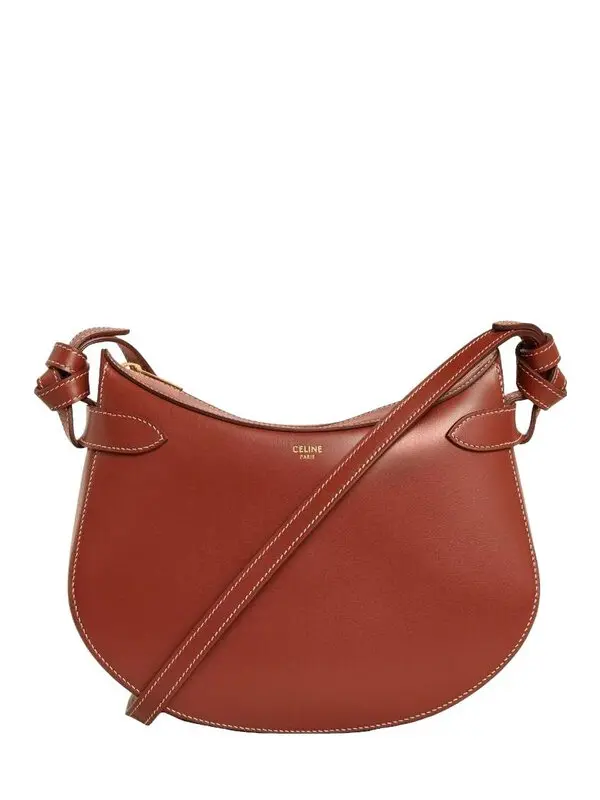 Celine Besace Noeuds Français In Shiny Calfskin - Red