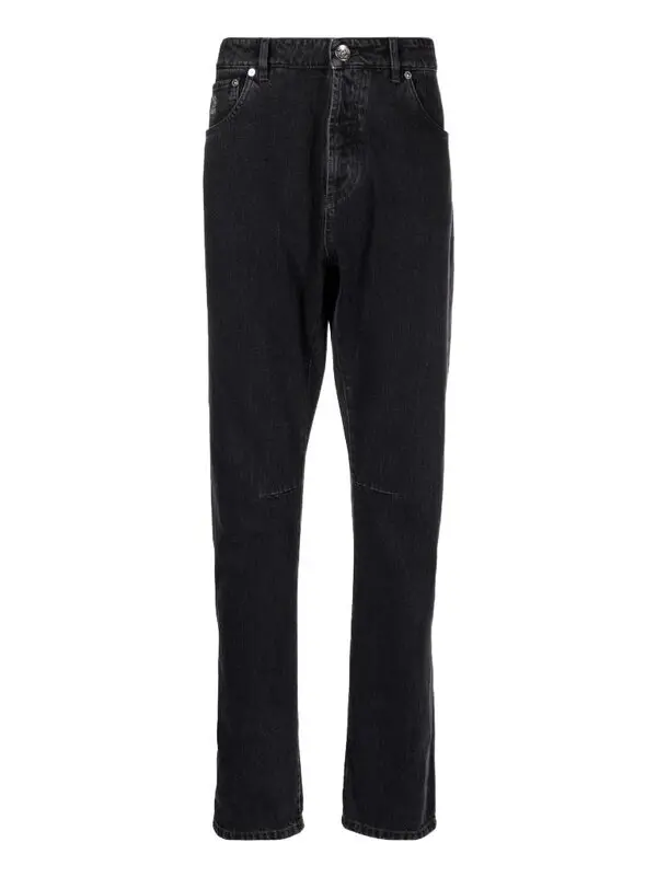 Brunello Cucinelli Slim-cut Denim Jeans - Black
