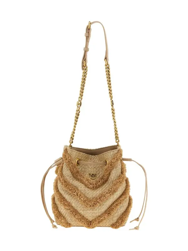 Pinko Small Bucket Bag - Brown