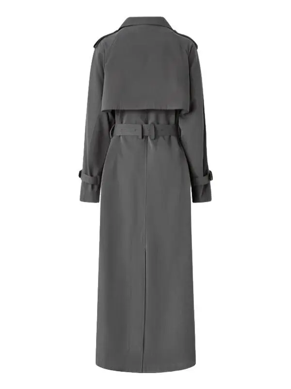 Pinko Belted Trench Coat - Black