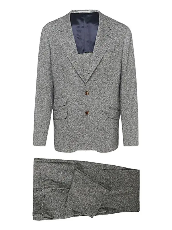 Brunello Cucinelli Single-breasted Suit - Gray