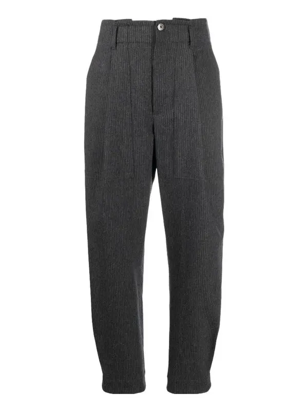 Brunello Cucinelli Tailored Cropped Trousers - Black