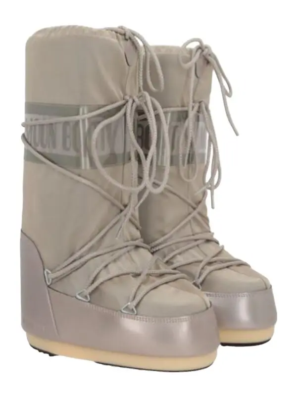 Moon Boot Icon Glance Lace-up Snow Boots - Nude