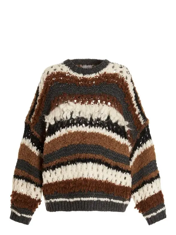 Brunello Cucinelli Chunky Knit Cashmere Jumper - Multi-color