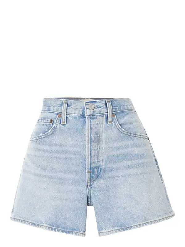AGOLDE Relaxed Fit Denim Shorts - Blue
