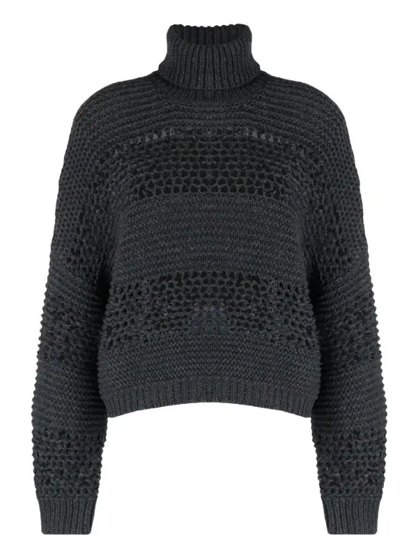 Brunello Cucinelli Sequined Cashmere Jumper - Black