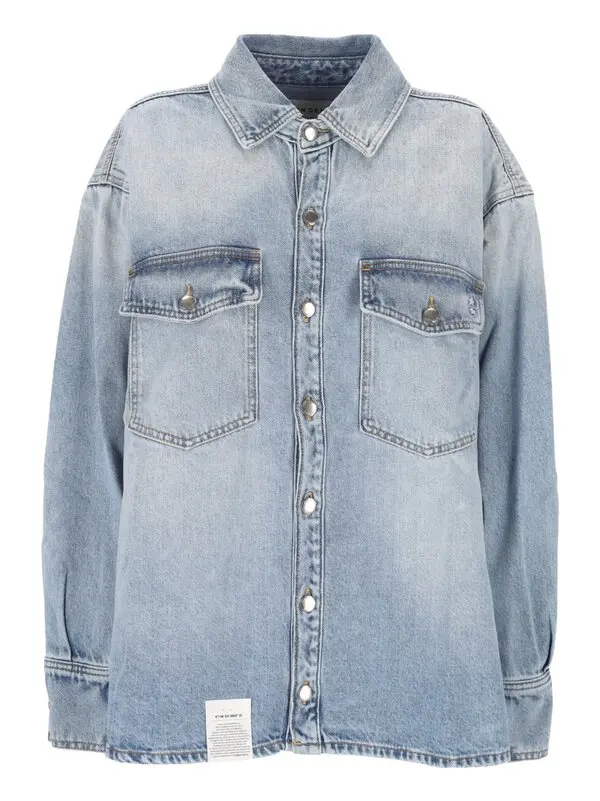 ICON DENIM LOS ANGELES Oversized Denim Jacket - Gray