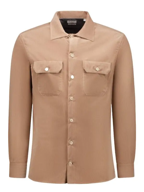 Brunello Cucinelli Corduroy Shirt - Light Brown
