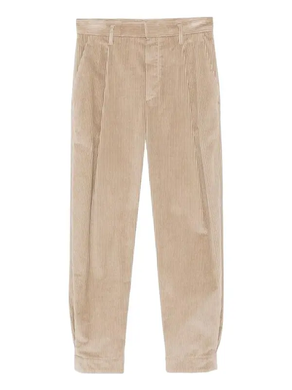 Brunello Cucinelli High-waist Corduroy Trousers - Beige