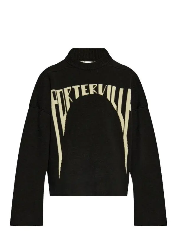 Rick Owens Intarsia-knit Crewneck Jumper - Black