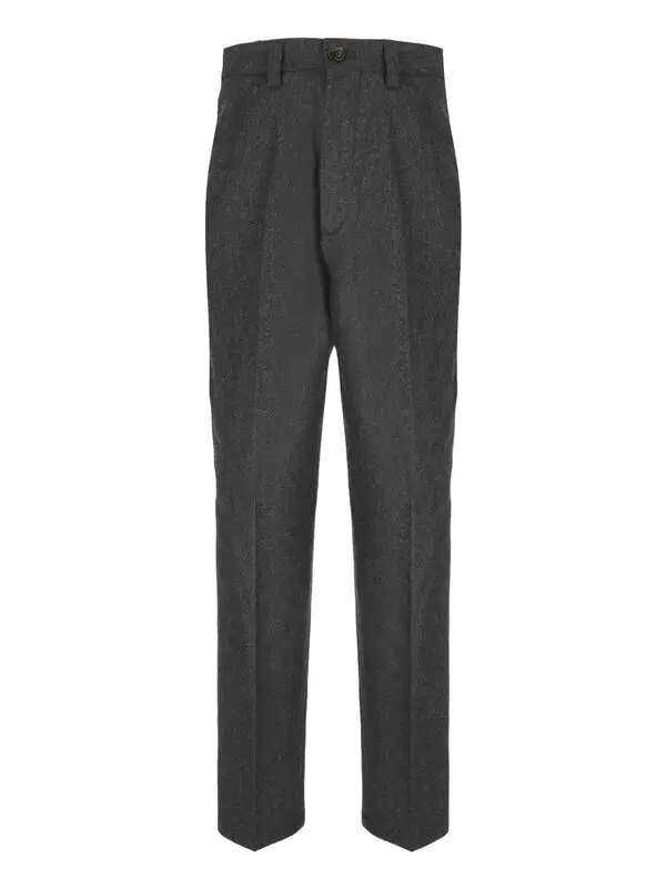 Brunello Cucinelli Pleated Tailored Trousers - Anthracite