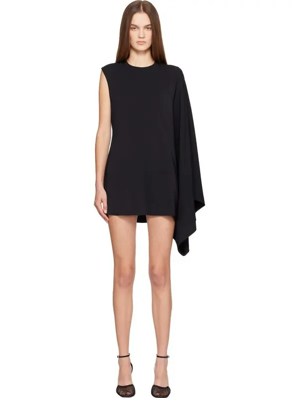 Alaïa Asymmetrical Mini Dress - Black