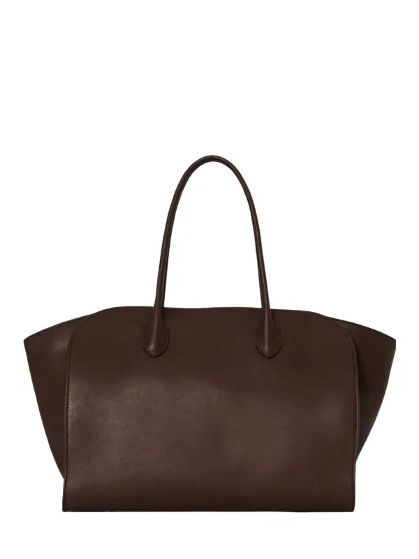 THE ROW Marlo Top Handle Bag - Dark Brown