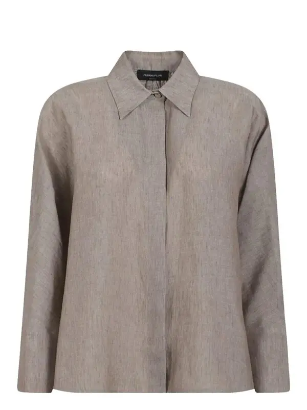 Fabiana Filippi Long Sleeve Shirt - Gray
