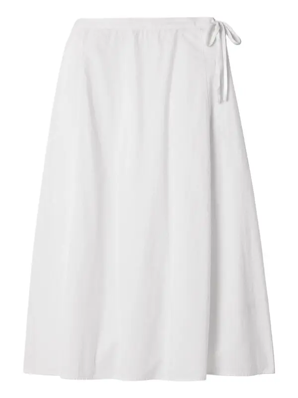 THE ROW Cotton Poplin Mid-length Dress - White