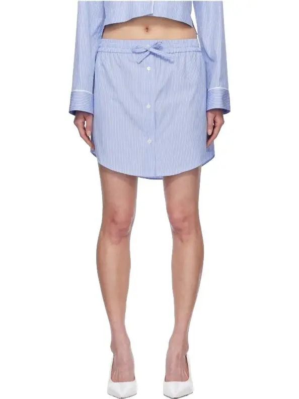 Moschino Graphic Printed Skirt - Blue