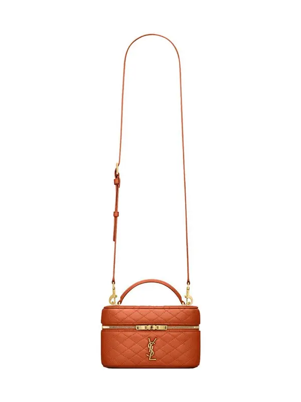 Saint Laurent Gaby Vanity Handbag - Brown